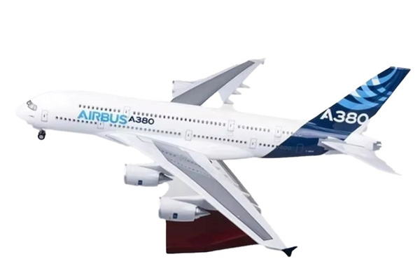 Модель коллекционная Airbus A380 / эйрбас А380 (с подсветкой салона ...