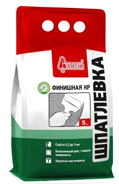Шпаклевка полимерная СТАРАТЕЛИ КР финишная, 5 кг купить на OZON по ...