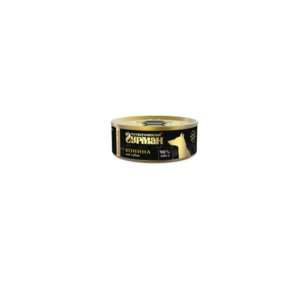 Четвероногий Гурман Консервы для собак Golden line, со вкусом конины, в ...