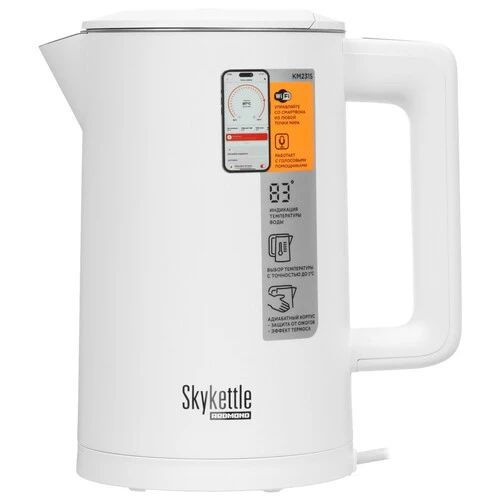 REDMOND Электрический чайник SkyKettle KM231S, белый купить на OZON по низкой цене (1733937804)