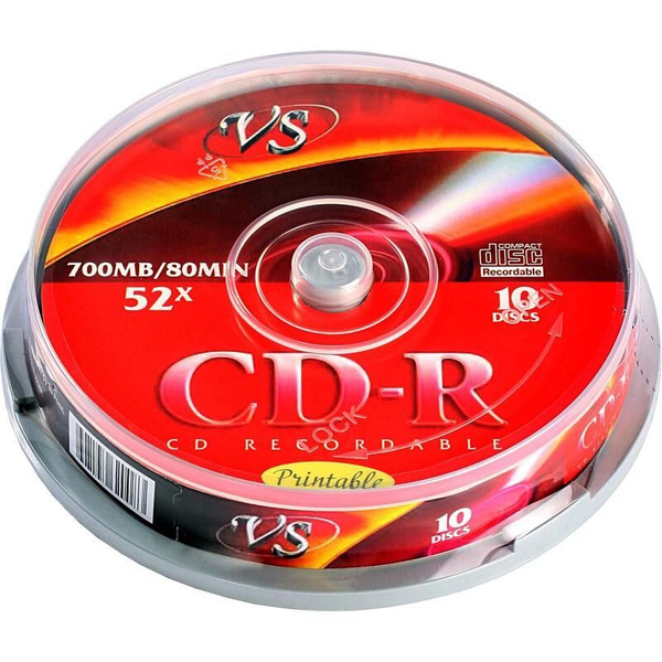 Диски CD-R VS 700мб 10шт VSCDRIPCB1001 купить на OZON по низкой цене ...