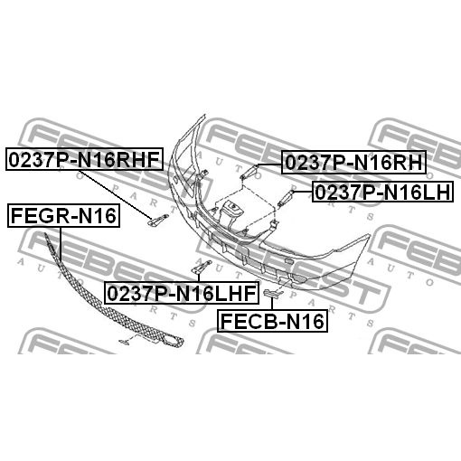 Заглушка NISSAN ALMERA UK MAKE N16E 2000.02-2006.11 EL буксировочного ...