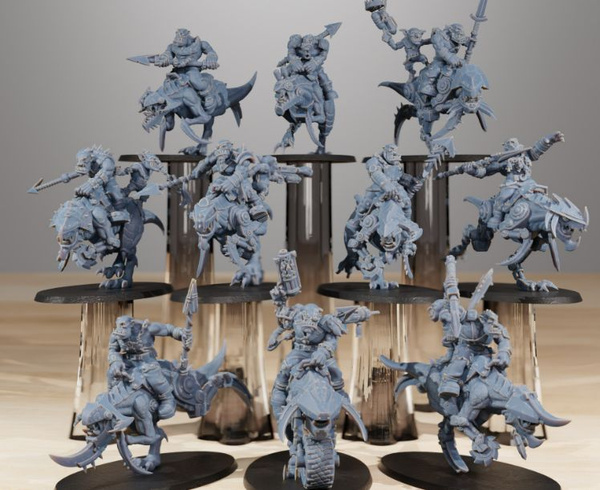 Сборная модель Warhammer 40000 Orkaz Beast Riders (32mm) купить на OZON ...