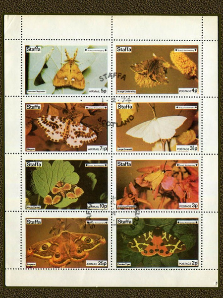 Шотландия-1974. Бабочки. Фауна. Лист из 8 марок. Гашение купить на OZON по низкой цене (1746168441)