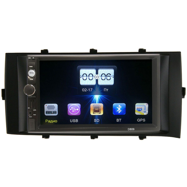Магнитола в штатное место 2 din Toyota Aqua 2011-2021 OEM (D809-1-RPTYAQ-133) без Navi купить на ...