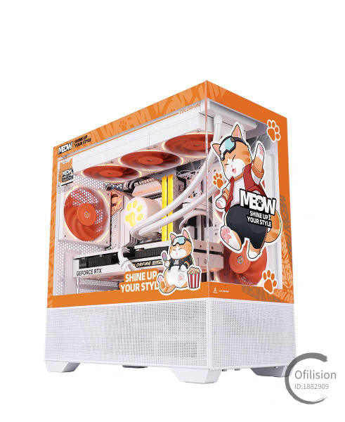 COLORFIRE Компьютерный корпус Компьютерные аксессуары серии MEOW, белый ...