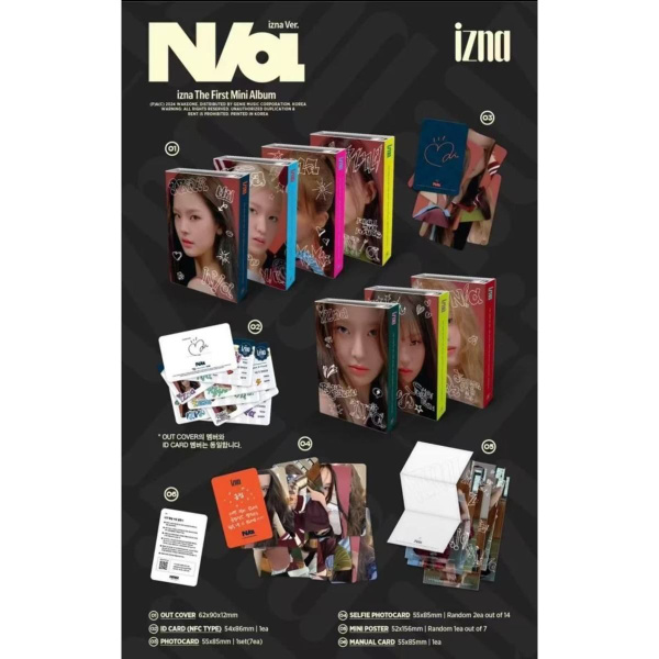 Альбом izna - N/a 1st Mini Album IZNA RANDOM Version купить на OZON по низкой цене (1774727968)
