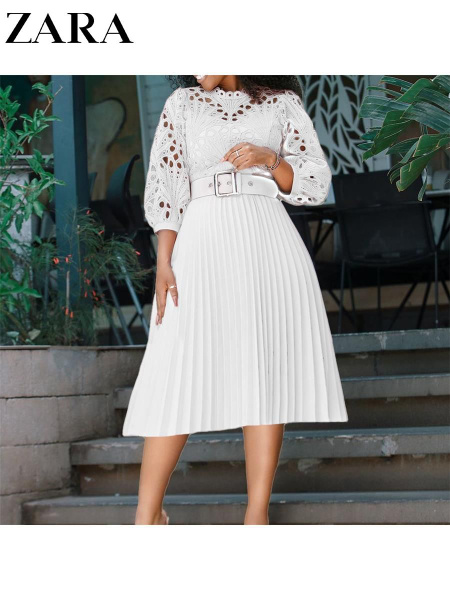 Zara платье женское вечернее,52,белый,оригинал,3XL, Женский, На любой сезон, размер 52, материал ...