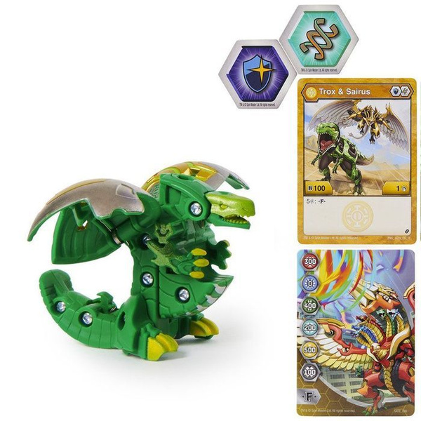 Фигурка-трансформер Bakugan Trox x Sairus Green купить на OZON по ...