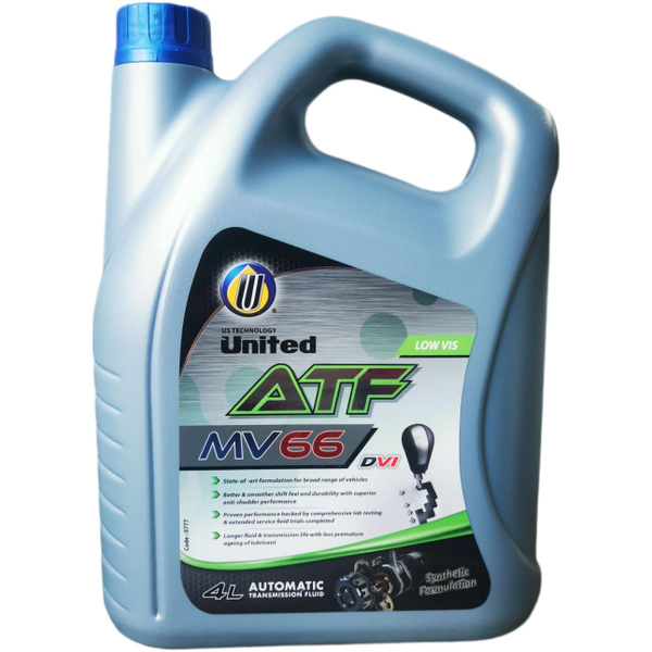 Жидкость для АКПП ATF-66 (LOW VISCOSITY) RED (4L) United-Oil купить c ...