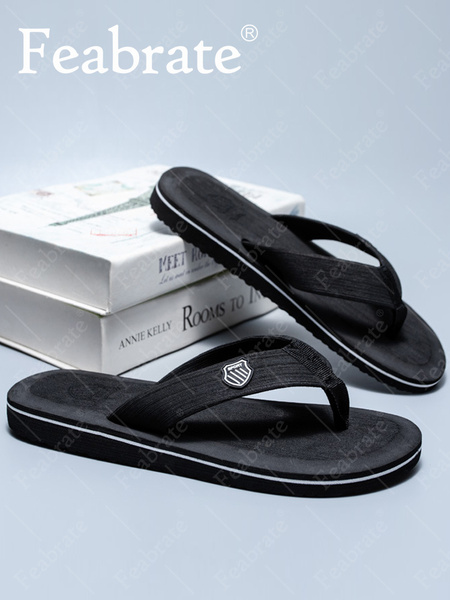 Шлепанцы Мужской, Женский Feabrate черный, размер 39 EVA Круглый нос Без застёжки Китай купить c ...