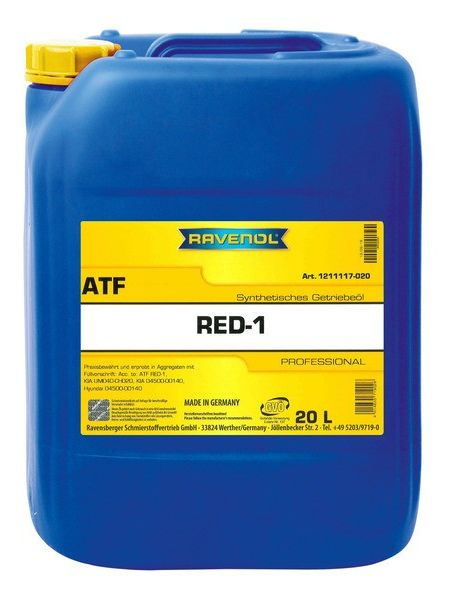 Масло АКПП RAVENOL ATF RED-1, 20 литров / 121111702001999 купить c ...