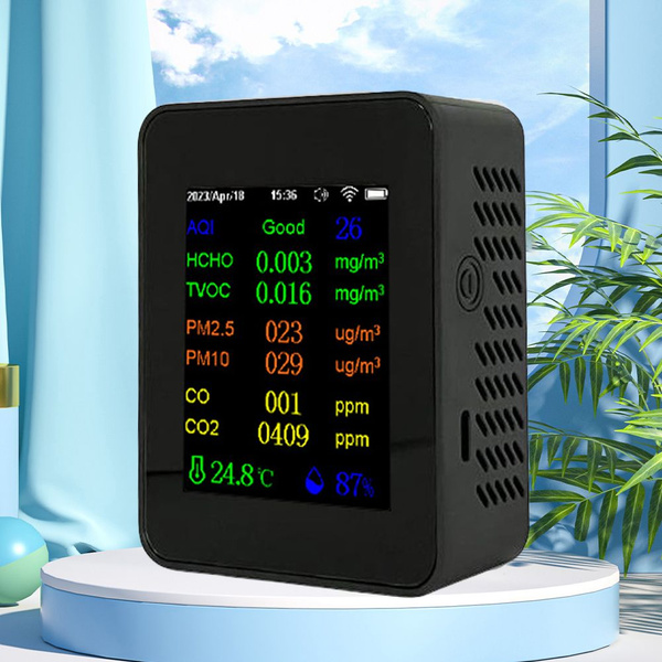 12 в 1 аппарат для измерения качества воздуха: PM2.5 PM10 формальдегид ...