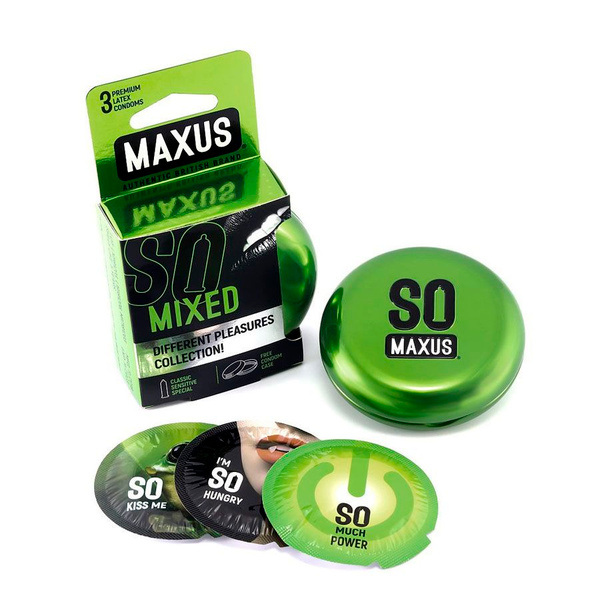 Презервативы Maxus Mixed в металлическом кейсе 3 шт купить на OZON по низкой цене (1835431599)