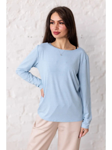 Лонгслив Женский UPTREND голубой, размер 44 купить c доставкой на OZON по низкой цене (1841701742)