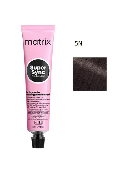 Крем краска MATRIX SoColor Super Sync Pre-Bonded 5N, 90 мл. купить на ...