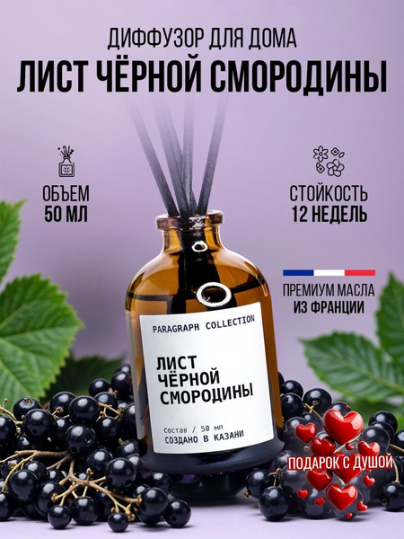 Ароматический диффузор Paragraph Collection, Жидкий, Смородина, Свежий, 50 мл купить c доставкой ...