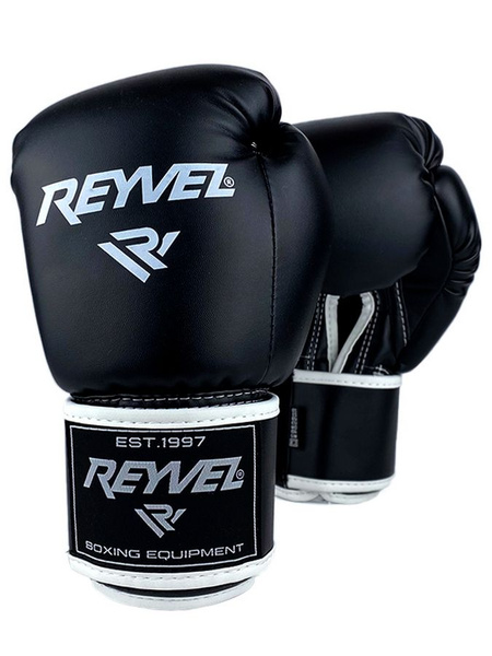 Боксерские перчатки Reyvel 80 черные купить на OZON по низкой цене (304611093)