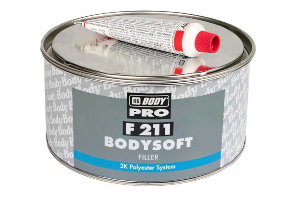 Шпатлевка наполняющая 2К полиэфирная, HB BODY PRO F211 Soft. 1.8 кг. 2112300012 (отвердитель в ...