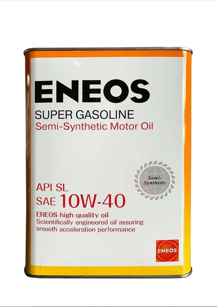 Масло моторное ENEOS Super Gasoline 10W-40 10W-40 Полусинтетическое 4 л OIL1357 купить c ...