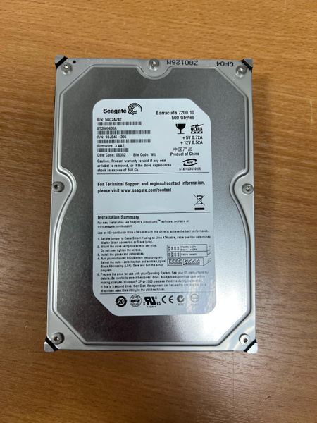 Жесткий диск Seagate ST3500630A 500Gb 7200 IDE 3.5" HDD HDD 400 ГБ Внутренний жесткий диск HDD ...