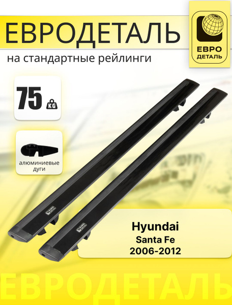 Багажник на крышу Хендай Санта Фе 2006-2012 (II, CM) кроссовер ...
