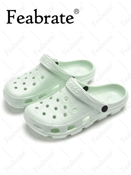 Сабо Женский Feabrate EVA, размер 38 Круглый нос, Водоотталкивающая пропитка Без каблука купить ...