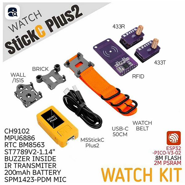 M5Stack StickC Plus2 Комплект ESP32 купить на OZON по низкой цене (1908922877)