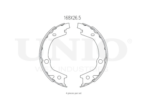 Колодки тормозные барабанные задние, для КИА Спортейдж II-III 04 ...