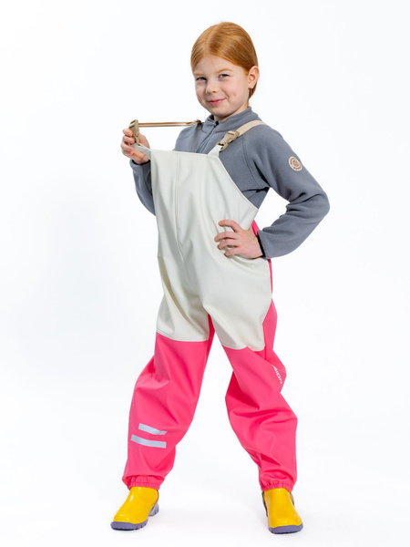 Полукомбинезон Девочки Symbion, размер 140, рост 140 розовый, жемчужный ...