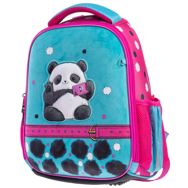 Рюкзак Hatber ERGONOMIC MINI -Плюшевые панды- 35Х27Х13 см EVA материал, нагрудная стяжка ...