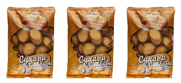 Fine Bakery Сухари сдобные со сгущенкой, 350 гр, 3 уп купить на OZON по низкой цене (1917400552)