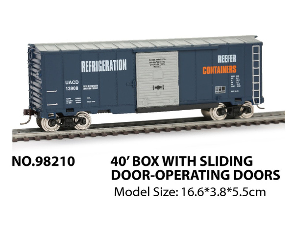Модель Крытого вагона 40 box with sliding для Железной дороги HanFly ...