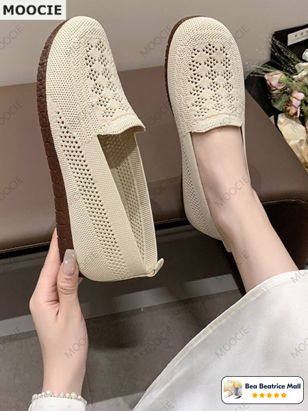 Мокасины Женский MOOCIE бежевый, размер 38 Без застёжки Демисезон купить c доставкой на OZON по ...