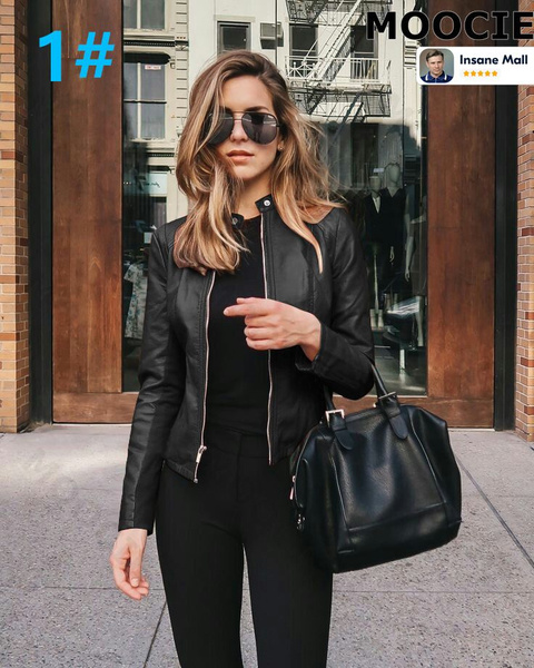 Куртка Женский MOOCIE черный, размер 52 Демисезон Китай купить c доставкой на OZON по низкой ...