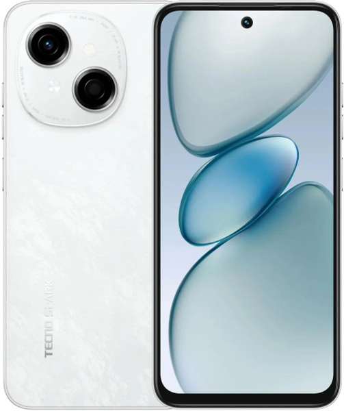 Смартфон Tecno KL4 64+3 GLITTERY WHITE 64 ГБ 3 ГБ Белый 6.67 IPS KL4 64 ...