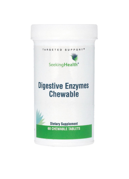 Seeking health, Digestive Enzymes Chewable, жевательные таблетки с ...