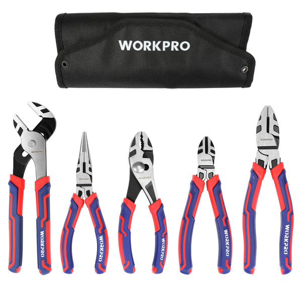 WORKPRO Набор плоскогубцев из 5 предметов купить на OZON по низкой цене (1951708304)