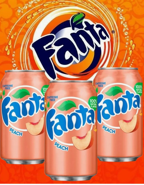 Газированный напиток Fanta / Фанта Персик 3 шт 355 мл, США купить на OZON по низкой цене ...