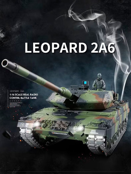 Радиоуправляемый танк Heng Long German Leopard II A6 Pro масштаб 1:16 2.4G - 3889-1Pro V7.0 ...