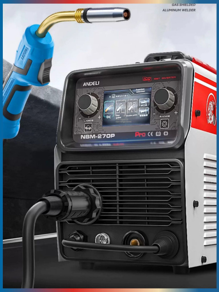 Сварочный полуавтомат ANDELI NBM-270P PRO двухимпульсный алюминиевый ...