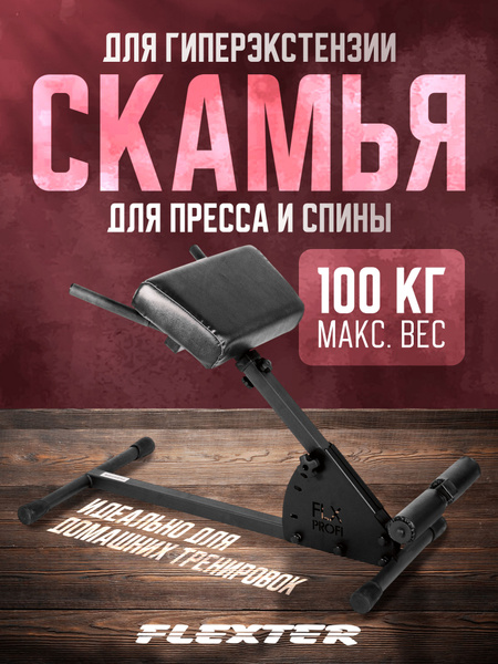 FLEXTER Гиперэкстензия, длина: 103 см, ширина: 52.5 см купить на OZON ...