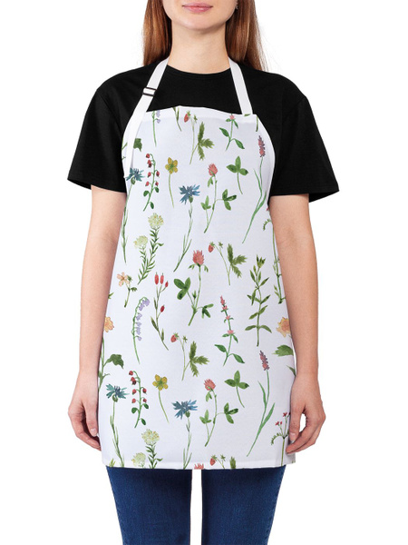 Фартук кухонный тканевый "Цветочная ботаника" 65х65х28 см, JoyArty купить на OZON по низкой цене ...