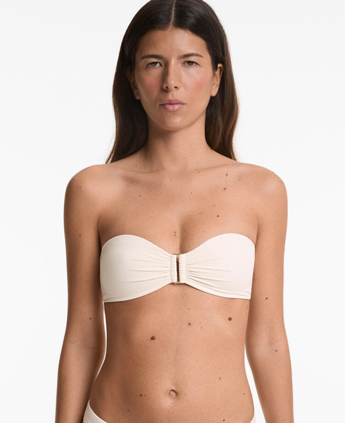 Купальник раздельный Женский Oysho экрю, размер 42, 44 Полиамид, Эластан купить c доставкой на ...