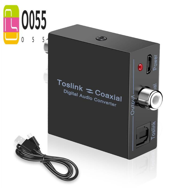 (W Z U F) Цифровой аудио конвертер Двунаправленный коаксиальный преобразователь Toslink в ...