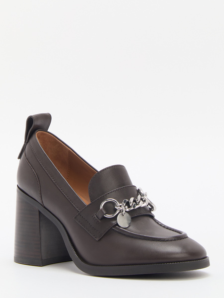 Туфли Женский Tendance Натуральная кожа размер 37 Толстый каблук T узкая Франция купить C