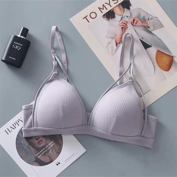 Бюстгальтер Женский CEE без косточек, размер 70, 75A серый Политекс Китай Крючки Однотонный ...