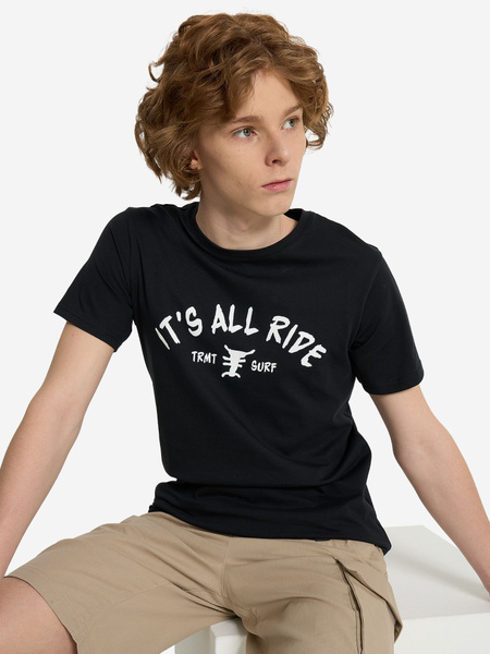 Футболка Мальчики Termit черный, размер 146, 152 Хлопок Спортивный Узбекистан купить c доставкой ...