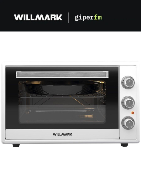 Мини-печь WILLMARK WOF-605W, белый, 65 л купить c доставкой на OZON по низкой цене (2004083568)