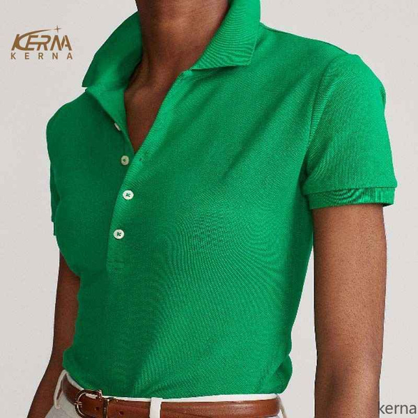 Поло Мужской, Женский KERNA зеленый Короткий, размер 50 Breathable Однотонный А-силуэт купить c ...